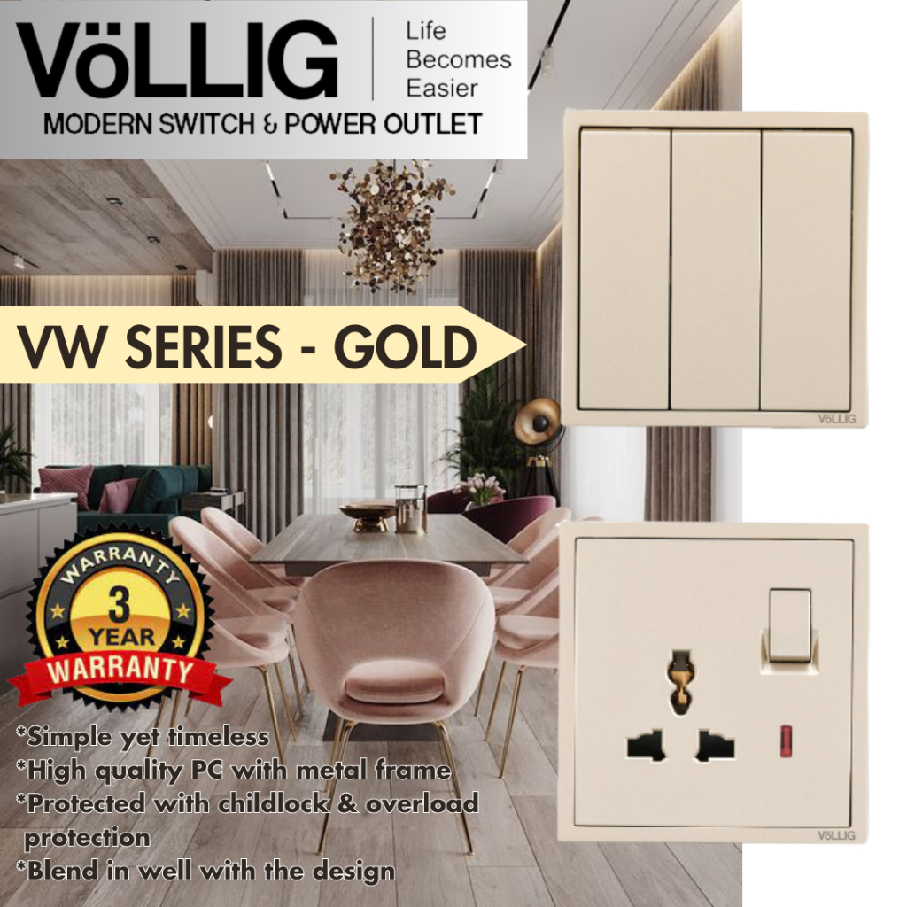 Jual VöLLIG - VW GOLD Essential Series Saklar Sakelar Stop Kontak ...