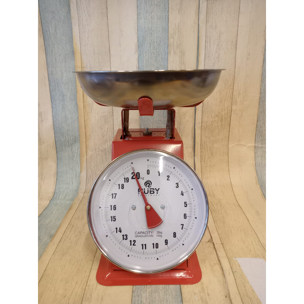 Jual Ruby Timbangan Weighing Scale 20kg Manual Spring Buah Timbangan ...