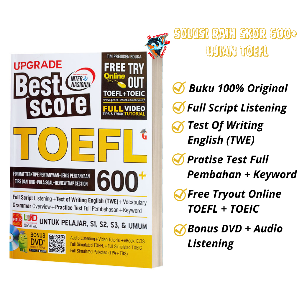 Jual Buku Toefl Upgrade Best Score Toefl 600+ | Shopee Indonesia