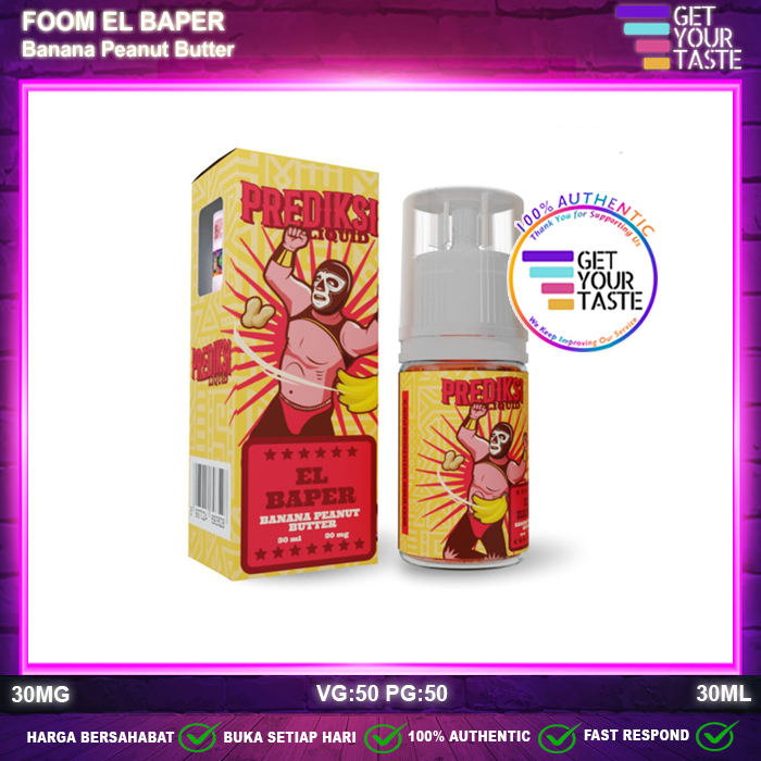 Jual Liquid FOOM EL BAPER Banana Peanut Butter Salt Nic 30ML Saltnic by ...