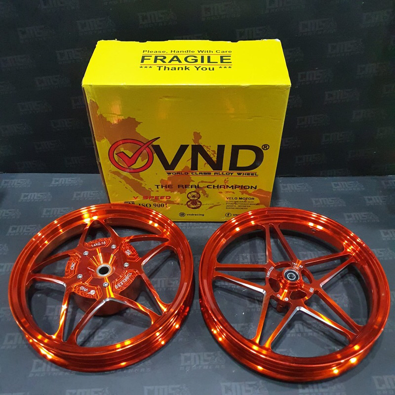 Jual Velg Velek VND Racing V Speed Bintang Honda Vario 110 Beat Scoopy Orange | Shopee Indonesia