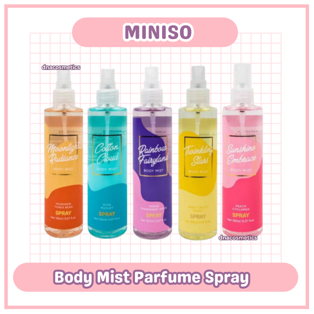 Jual MINISO Body Mist Parfume Spray 150ml / Parfume Original MINISO ...