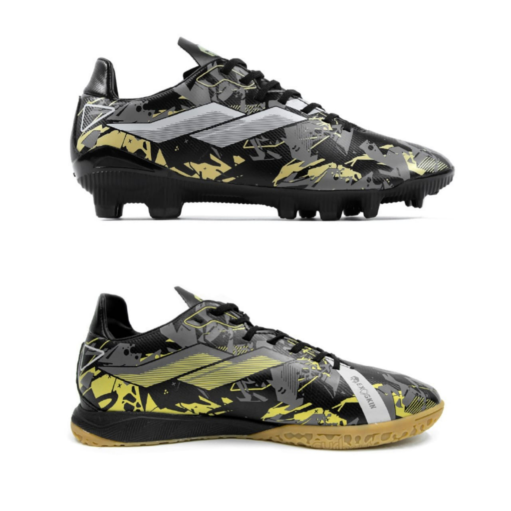 Jual SALE REJECT Sepatu Sepakbola dan Futsal MILLS Vulcan - Black/Gold ...