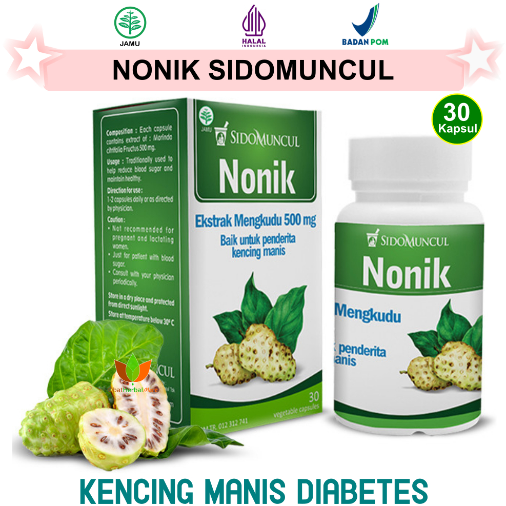 Jual 30 KAPSUL NONIK SIDOMUNCUL EKSTRAK MENGKUDU JAMU OBAT HERBAL ...