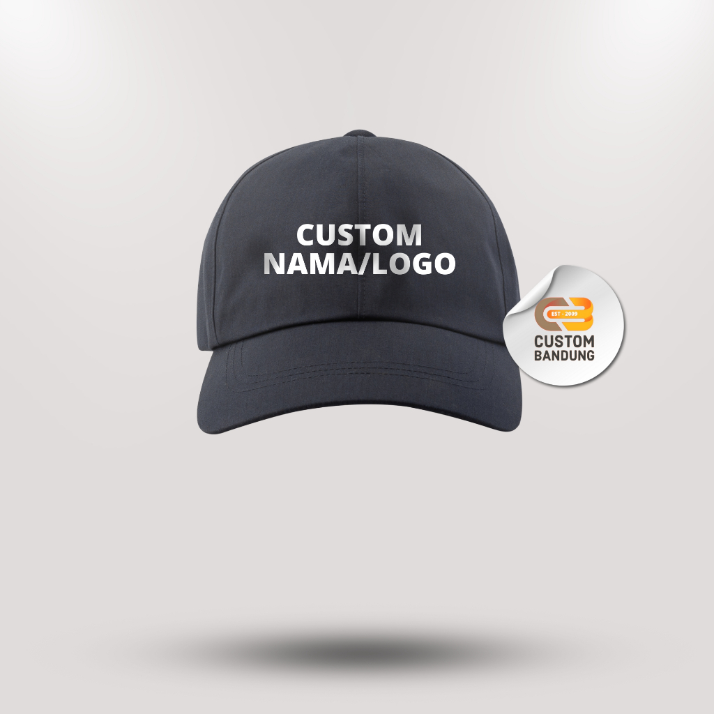 Jual Topi Baseball Hats Desain Custom Nama/Logo Bebas Premium PRIA ...