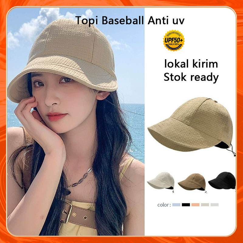Jual Topi wanita korean style topi pantai Topi nelayan yang dapat ...