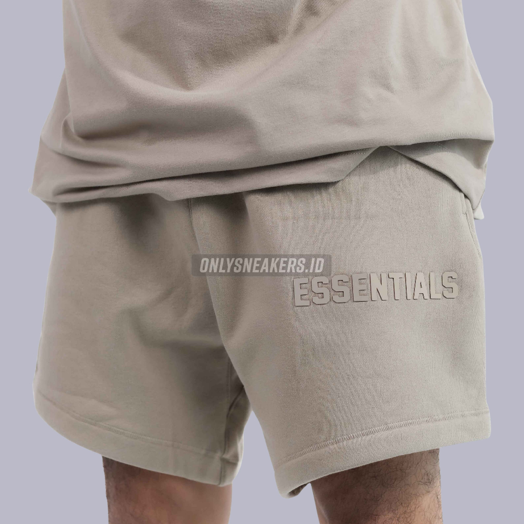 Jual ESSENTIALS FOG SS23 DUSTY BEIGE SWEATSHORT (100% AUTHENTIC ...