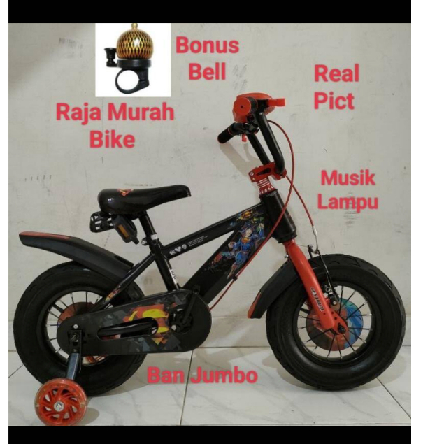 Jual SEPEDA ANAK 12 IN BAN JUMBO/BAN BUSA | Shopee Indonesia