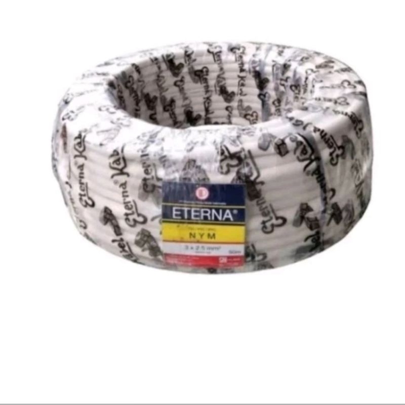 Jual Kabel Listrik Kawat Tembaga ETERNA NYM 3 × 2,5 Isi 3 Kawat 2,5MM Harga Per 1 Meter | Shopee ...
