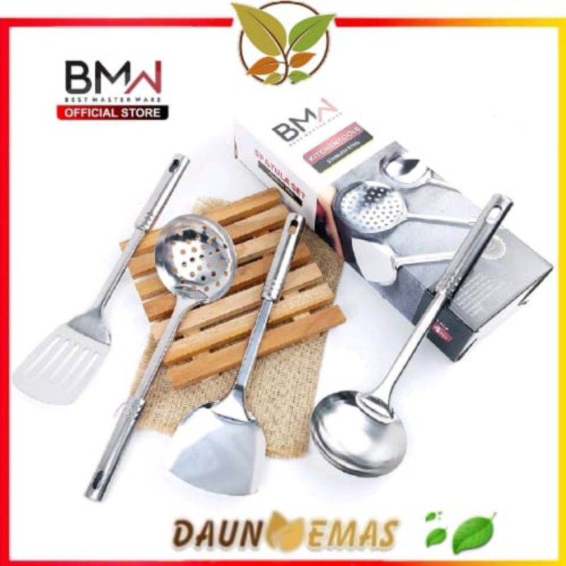 Jual Spatula set 4 in 1 stainless - spatula alat masak set stainlees ...
