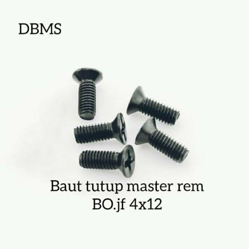 Jual BAUT TUTUP MINYAK REM MOTOR BAUT TUTUP MINYAK MASTER REM UK 4X12 BT12 | Shopee Indonesia