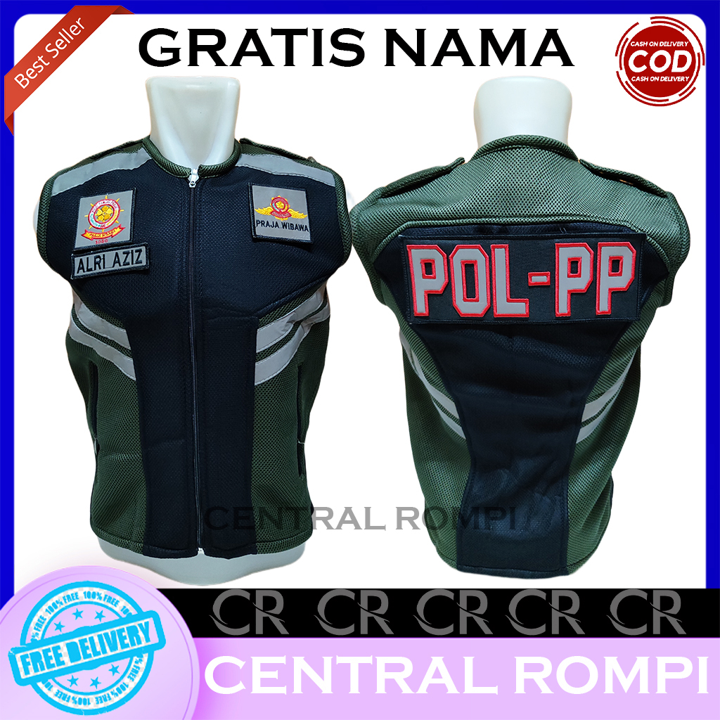 Jual Rompi Satpol PP Iga Hijau Doublemesh | Rompi Satpol PP Terbaru ...