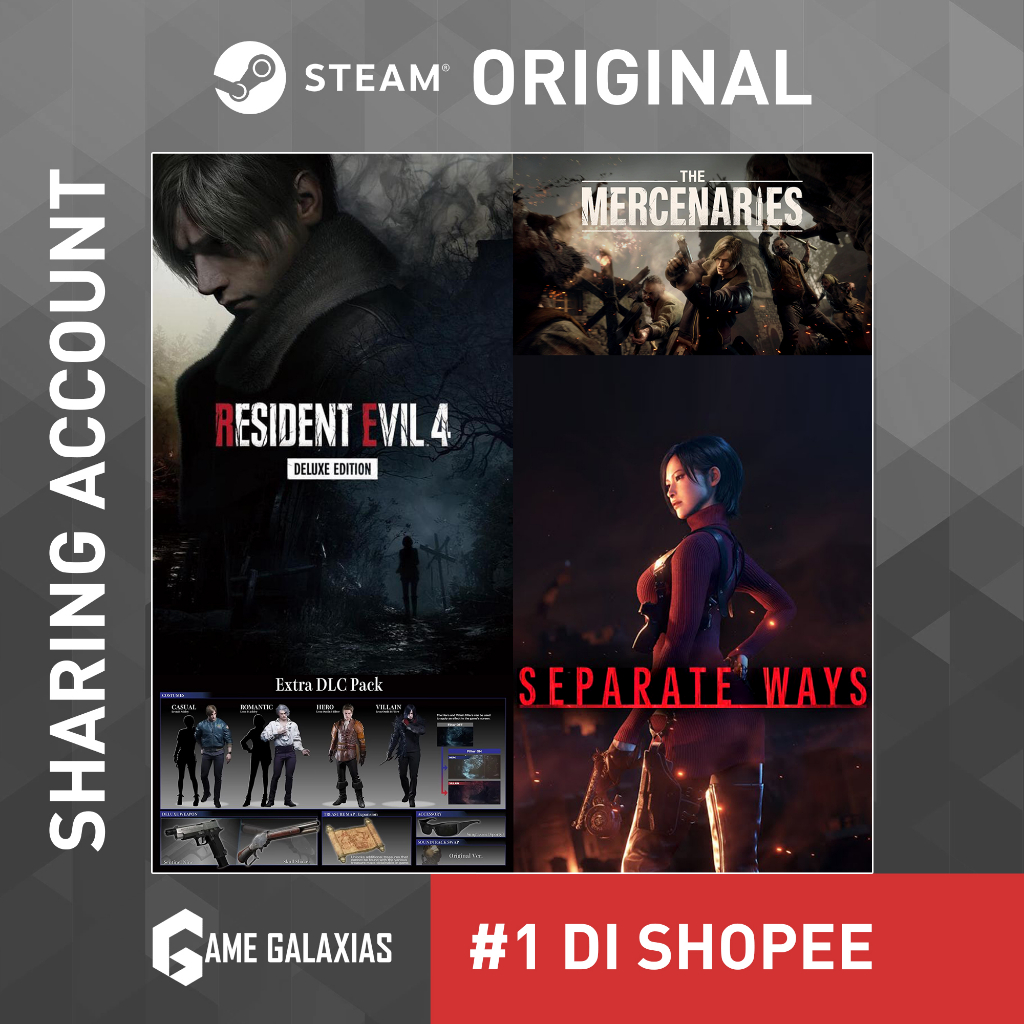 Jual RESIDENT EVIL 4 REMAKE / RE4 REMAKE + SEPARATE WAYS DELUXE EDITION PC ORIGINAL | Shopee ...