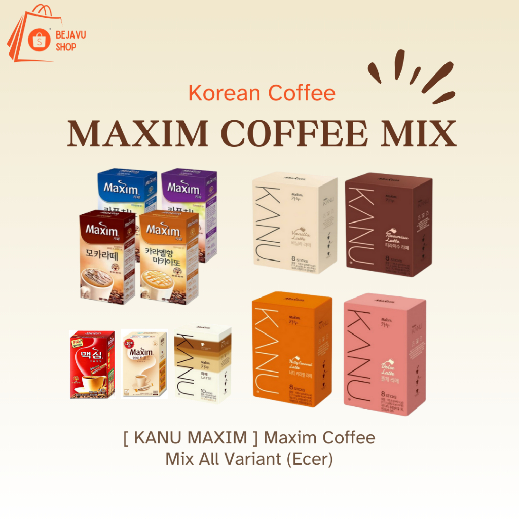 Jual KOREAN COFFEE (MAXIM KANU) COFFEE MIX ALL VARIANT (ECER) | Shopee ...