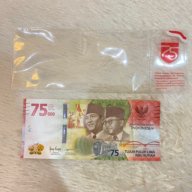 Jual Uang 75 ribu Tema Kemerdekaan 75 Tahun Republik Indonesia | Shopee ...