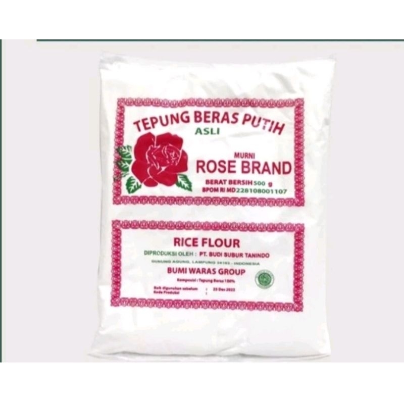 Jual tepung beras rose brand 500 gr 1 dus | Shopee Indonesia