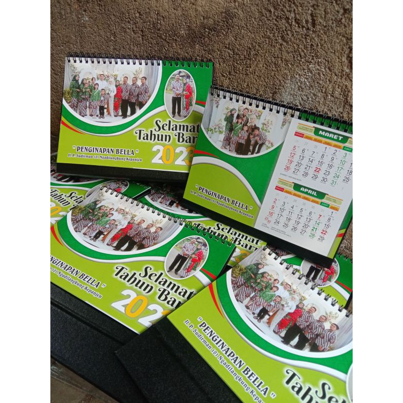 Jual KALENDER Duduk meja kantor custom 2025 uk. A5 GRATIS DESAIN ...