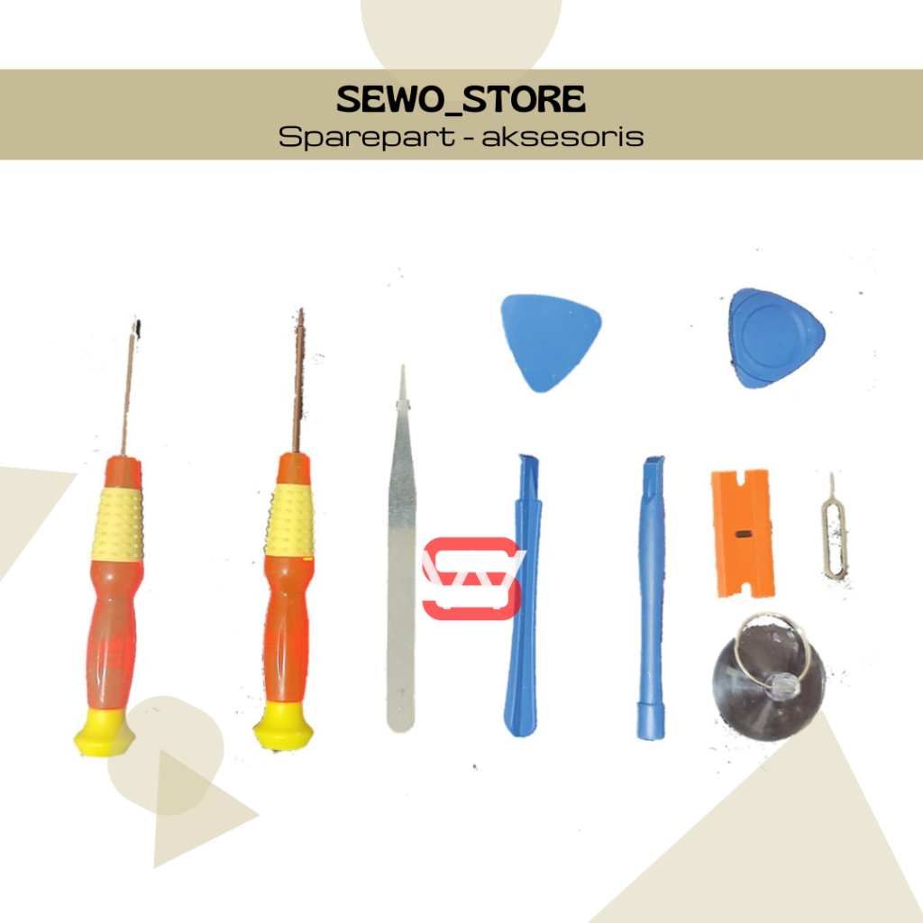 Jual OBENG SET / TOOLS OBENG 10 IN 1 ALAT PEMBUKA LCD DAN TOOLS / ALAT ...