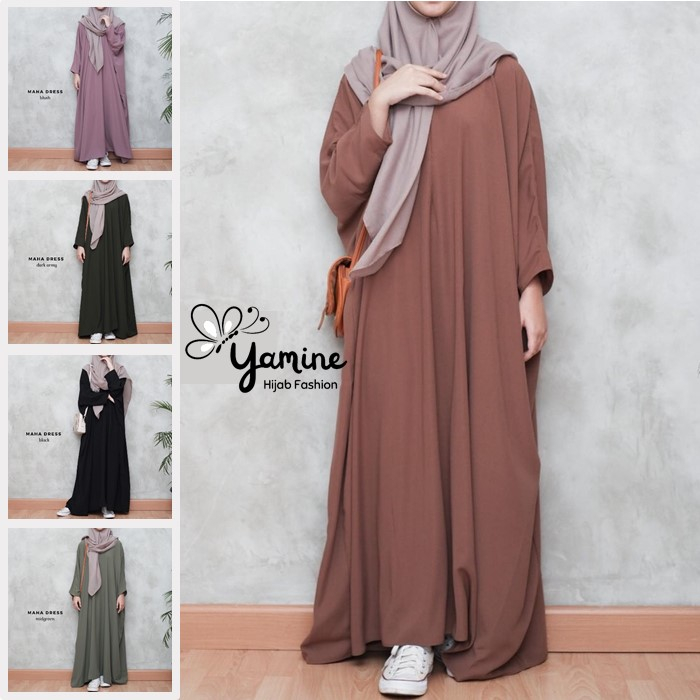 Jual Baju Gamis Gaun Syari Long MAHA DRESS Dres Drees Deres Busui Pesta ...