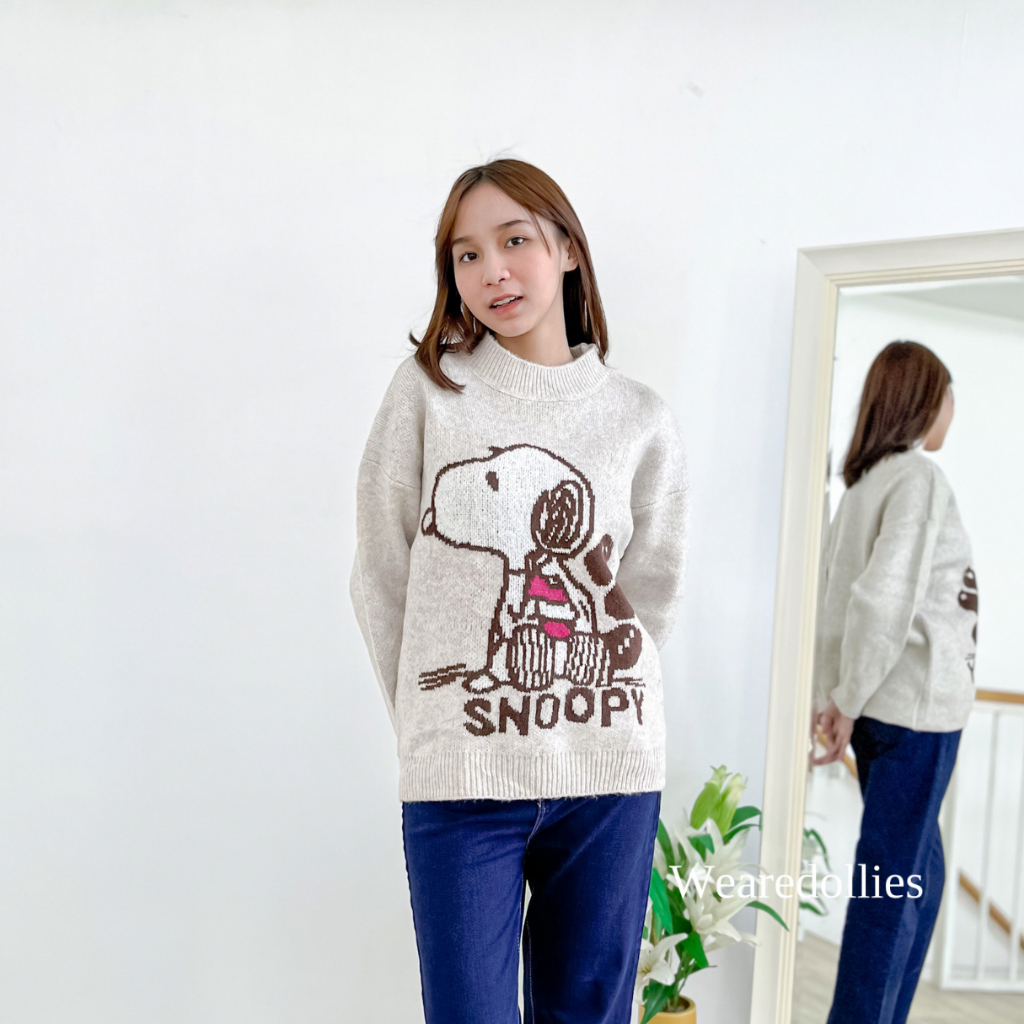 Jual SNOOPY SWEATER / SWEATER KNIT PREMIUM | Shopee Indonesia