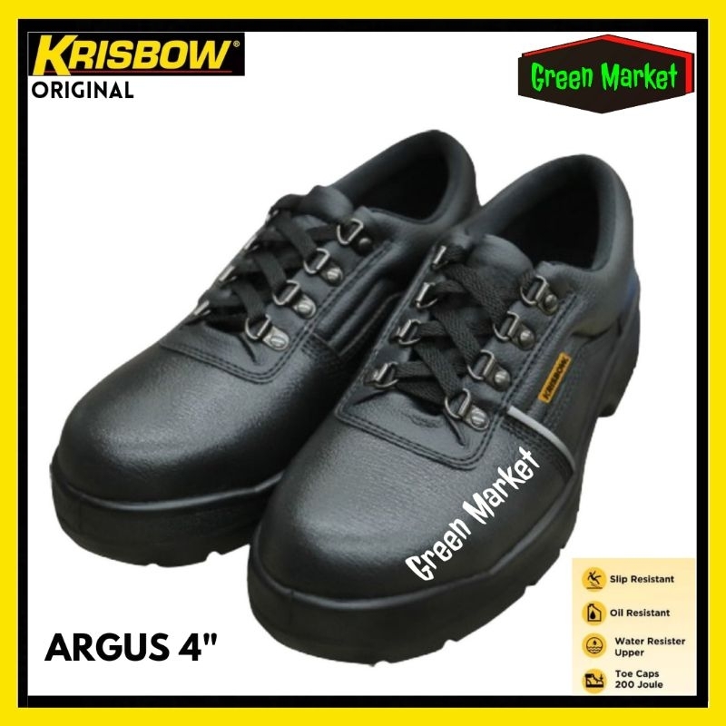 Jual Krisbow Sepatu Safety ARGUS 4 inch | Shopee Indonesia