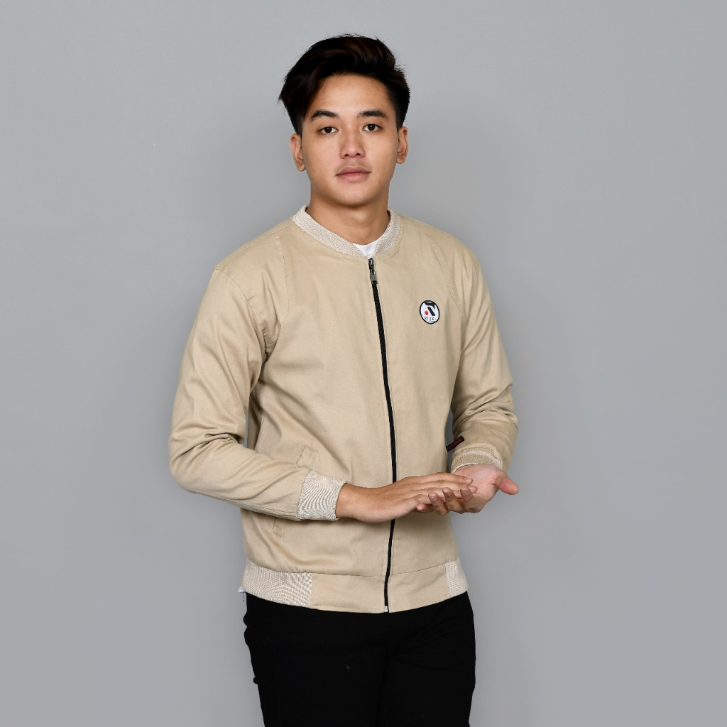 Jual Rioei - Jaket Bomber Polos | Jaket Basic Canvas | Jaket Cowok ...