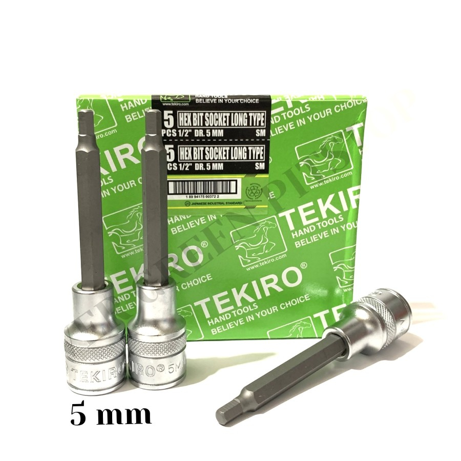Jual TEKIRO KUNCI SOCK L PANJANG 1/2" HEX BIT SOCKET LONG TYPE | Shopee ...