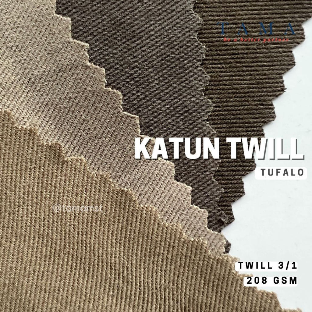 Jual Kain Katun Twill 208 gsm Untuk Celana, Jacket Adem, Halus dan ...
