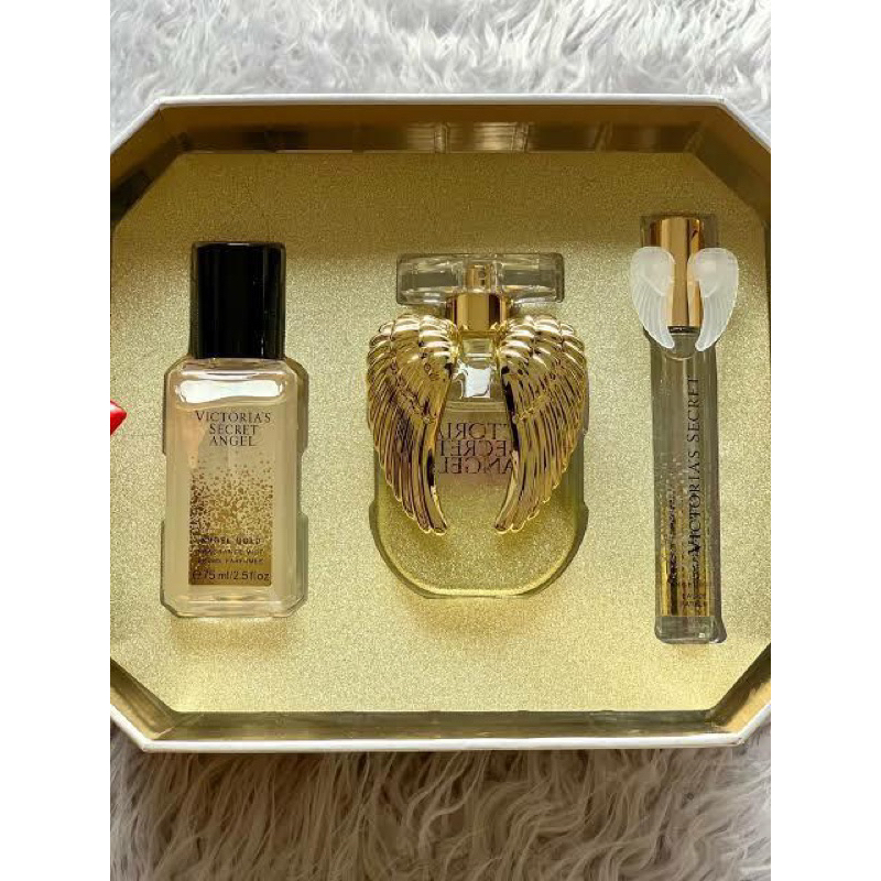 Jual Victoria's Secret Angel Gold Gift Set Woman Original segel | Shopee Indonesia