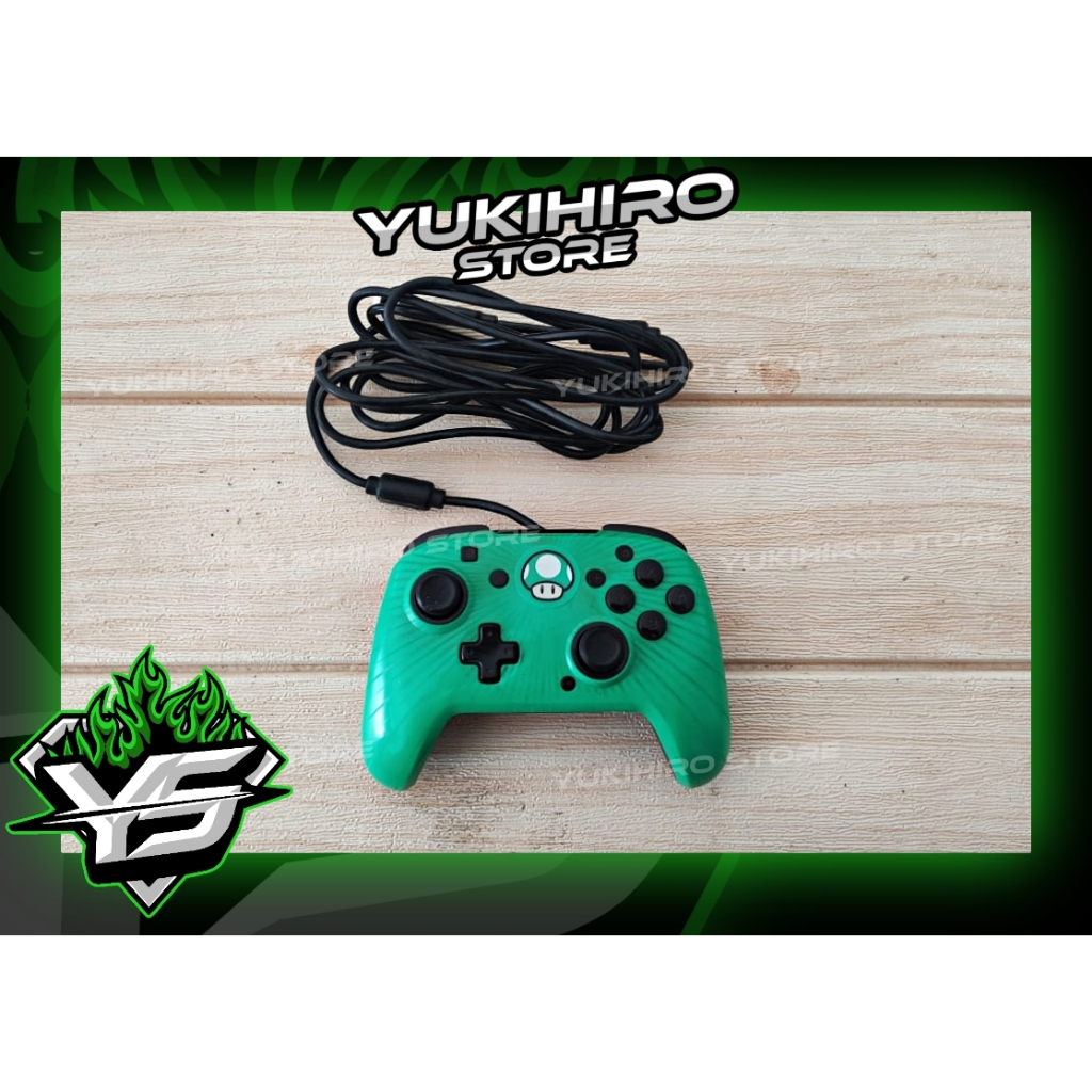 Jual PDP Nintendo Switch Faceoff Wired Green Mushroom Pro Controller ...