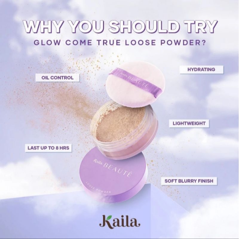 Jual Kaila Beaute Glow Come True Loos Powder 15g | Shopee Indonesia