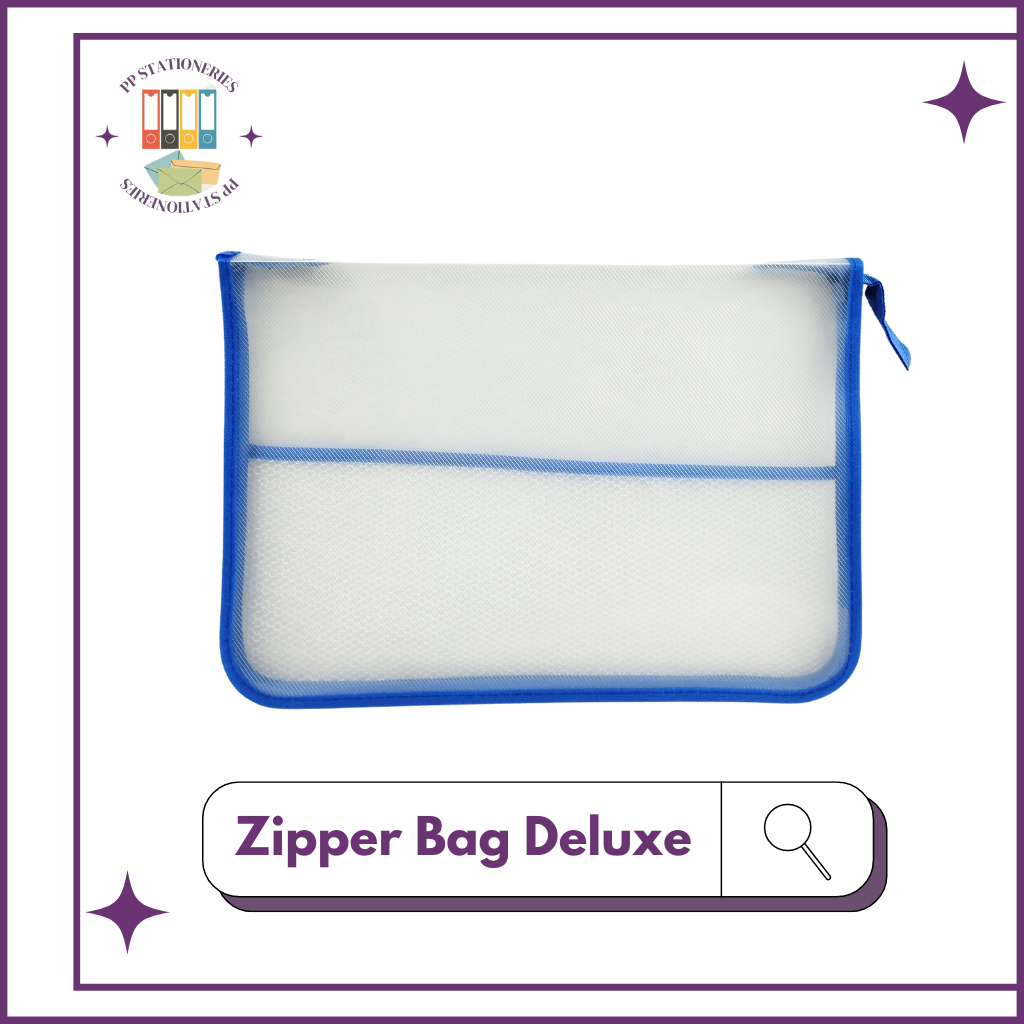 Jual Penpal Zipper Bag Deluxe / Map Resleting (PL-711) | Shopee Indonesia