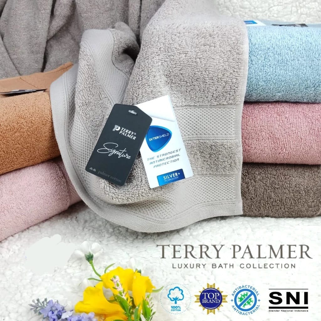 Jual HANDUK Terry Palmer 70x140 Signature Polos | Shopee Indonesia