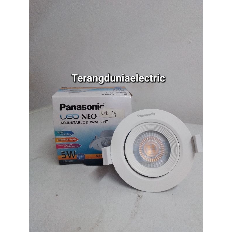 Jual LAMPU LED ADJUSTABLE DOWNLIGHT PANASONIC 5 watt | Shopee Indonesia