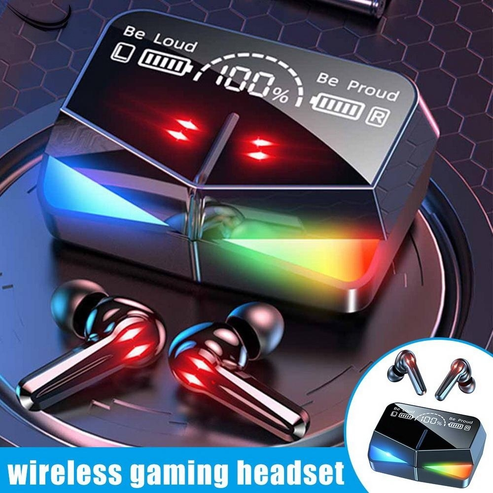 Jual Headset Bluetooth Gaming TWS M28 earphone Dual Mode bass headphone ...