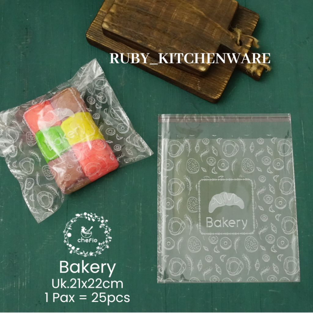 Jual Chefio Plastik Roti OPP Motif /Plastik Kue Cake Roti Tawar Sobek ...