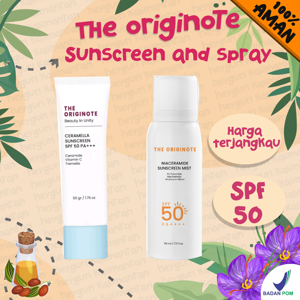 Jual The originote originate ceramella Sunscreen SPF 50 pa++++ Serum ...