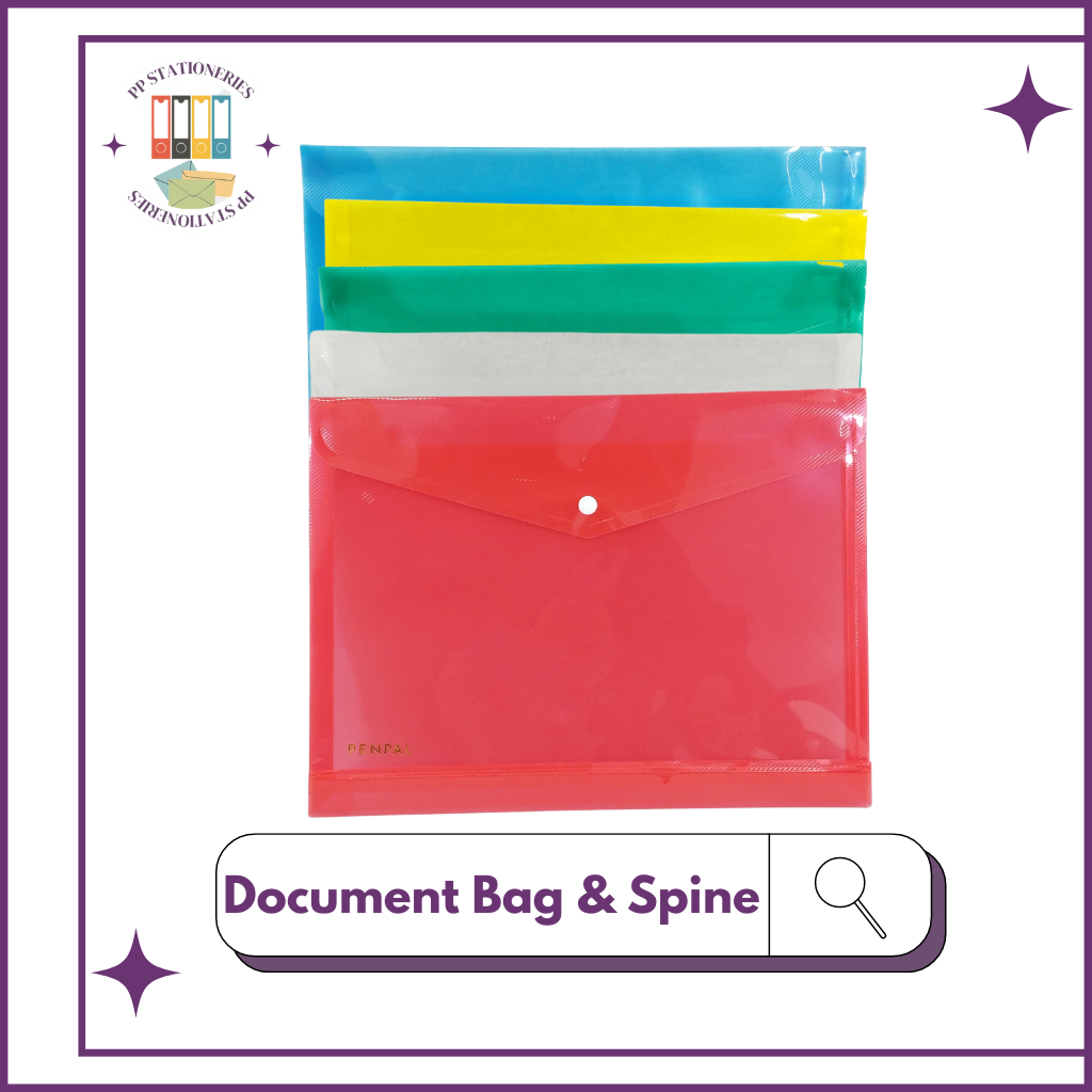 Jual Penpal Document Bag & Spine / Map Kancing Jumbo Isi 12 PCS (PL-803 ...