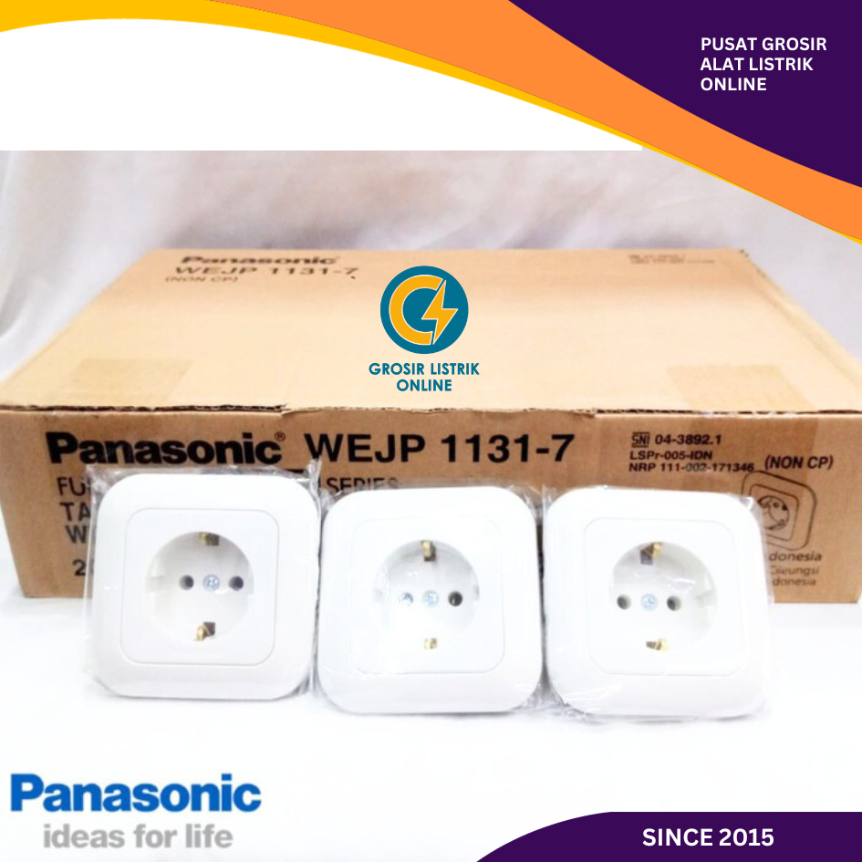 Jual STOP KONTAK NON CP WEJP 1131 7 WEJP 1131-7 PANASONIC INBOW ...