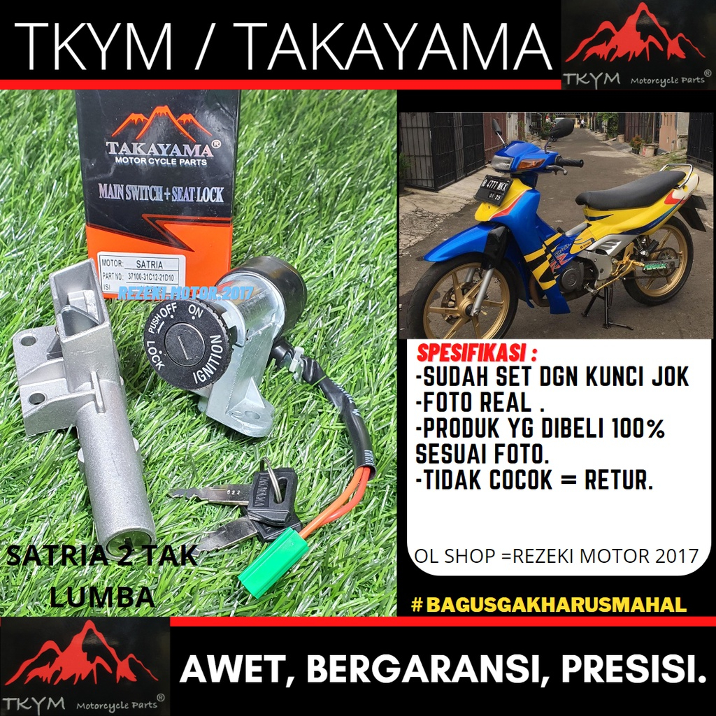 Jual KUNCI KONTAK SET SUZUKI SATRIA 2 TAK LUMBA 37100-21D10 TAKAYAMA TKYM S01 | Shopee Indonesia