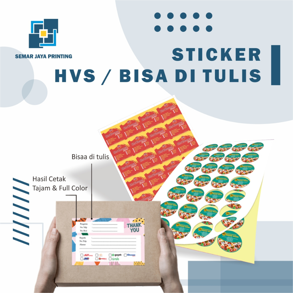 Jual Sticker HVS | Sticker untuk label pengiriman barang | Sticker Bisa ...