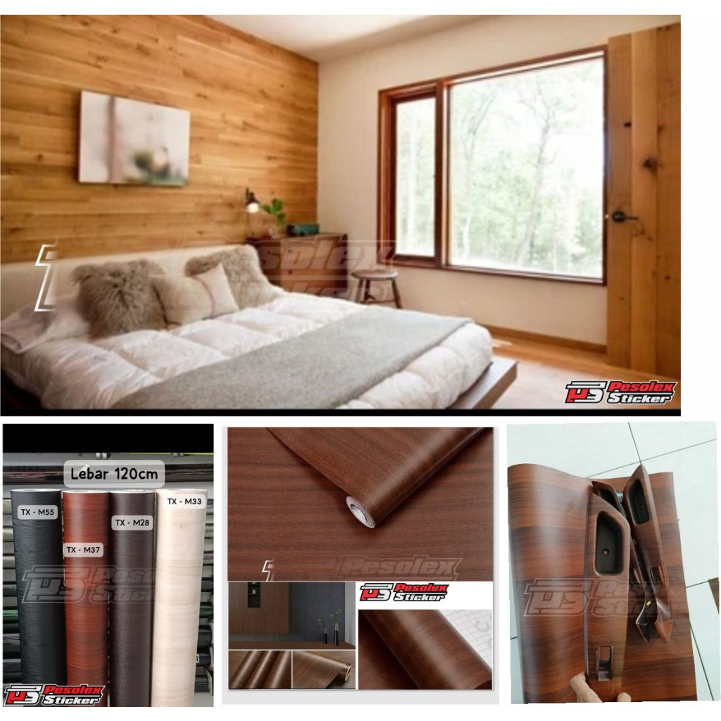 Jual STICKER SKOTLET VINYL MOTIF KAYU / PELAPIS KAYU MEJA TRIPLEK MEJA ...