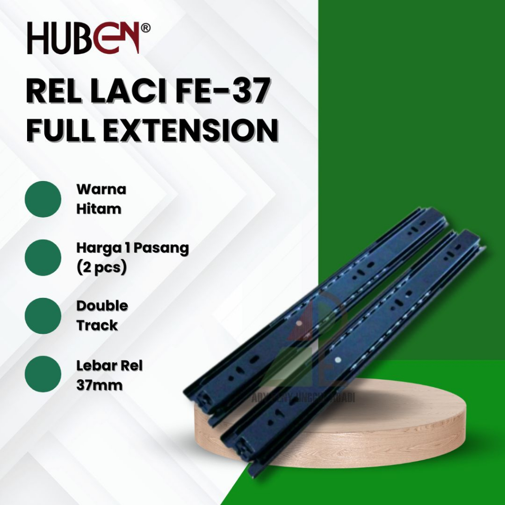 Jual Rel Laci HUBEN DOUBLE TRACK FE-37 (per pasang) | Shopee Indonesia