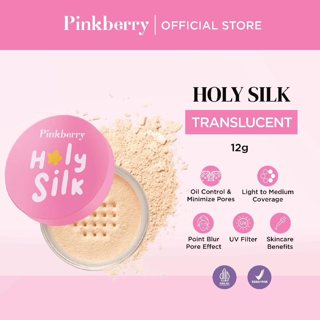 Jual PINKBERRY Holy Silk 4K Blur Setting Powder Translucent 20gr ...