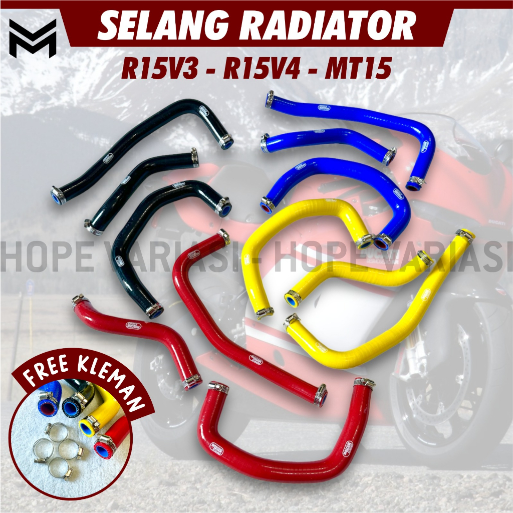 Jual SELANG RADIATOR motor HONDA R15 V3 R15 V4 R15M MT15 free KLEMAN ...