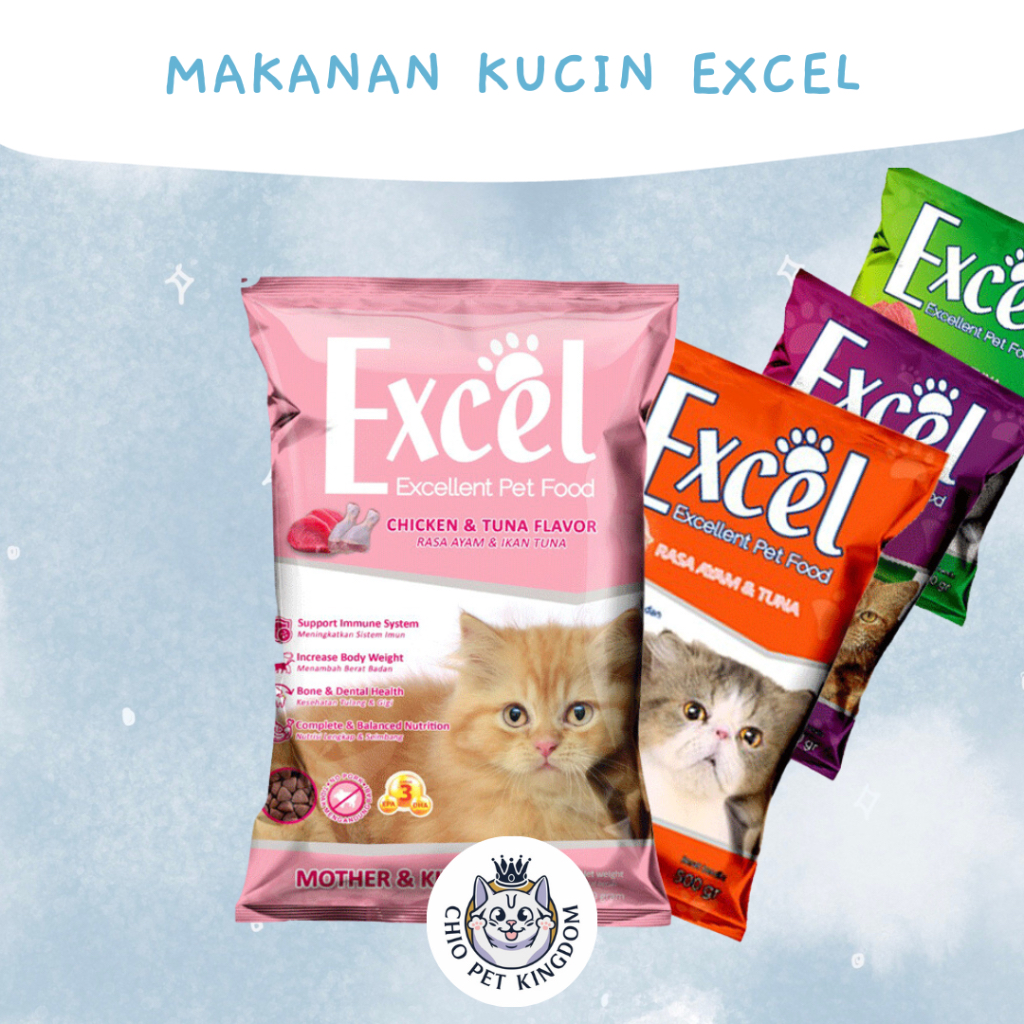 Jual Makanan Kucing Excel 500 gram / Excel Cat Food | Shopee Indonesia