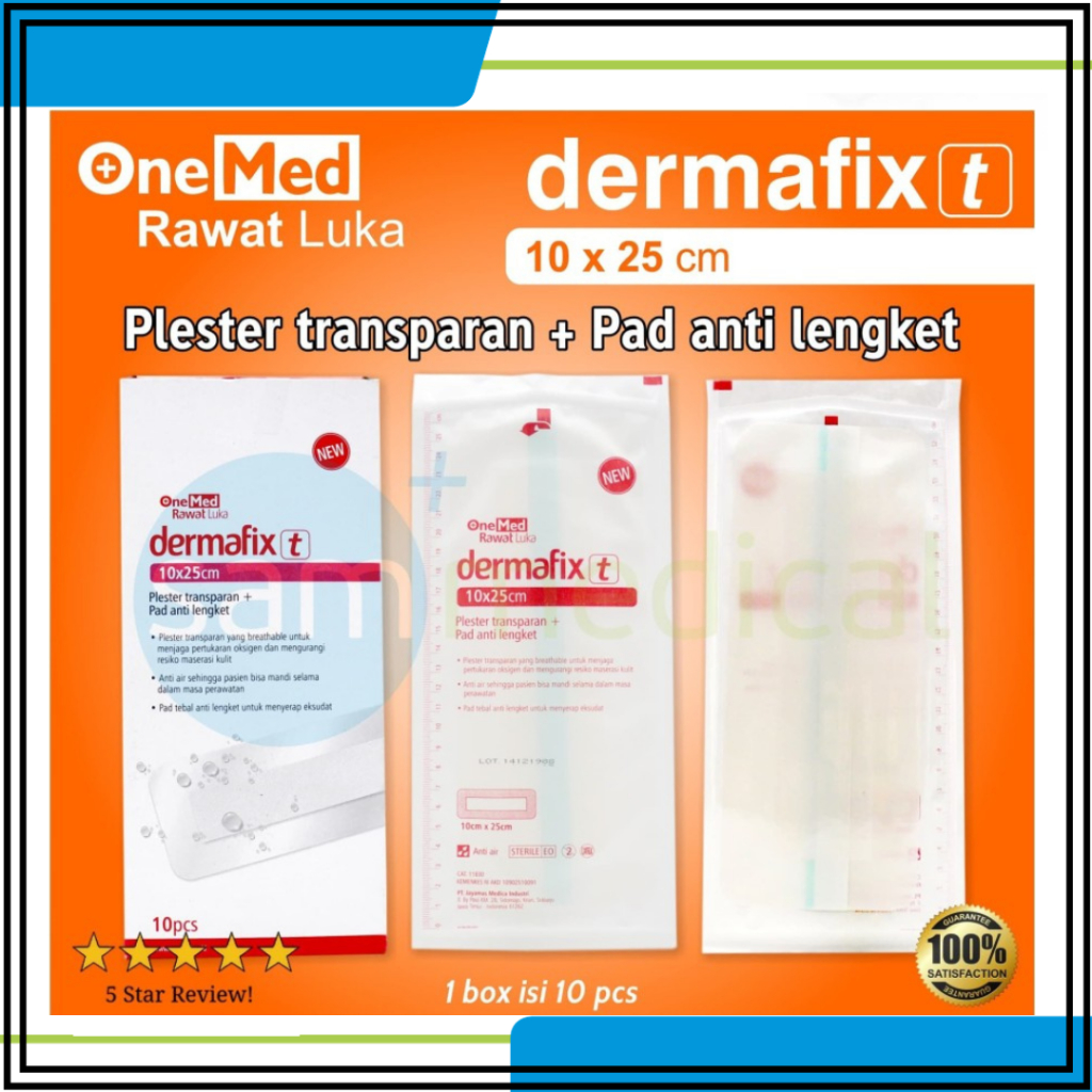 Jual Dermafix T 10X25 Plester Transparan Anti Lengket | Shopee Indonesia