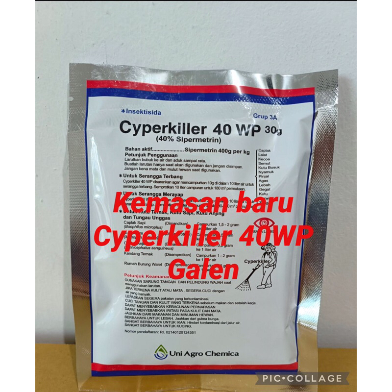 Jual Cyperkiller 40 WP anti kutu serangga walet ASLI KOREA | Shopee ...