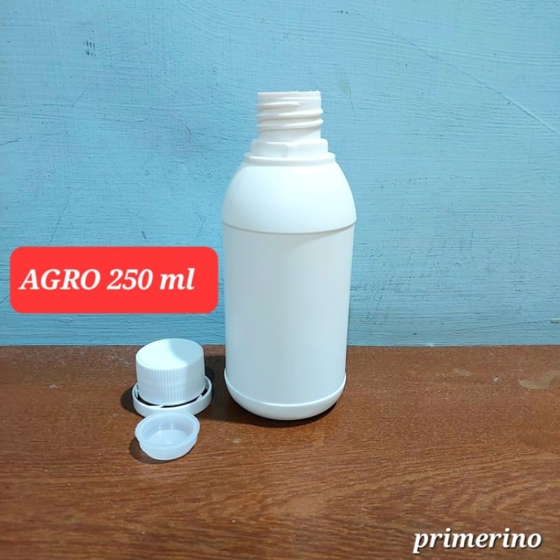 Jual Botol Agro 250 ml HDPE / Botol Plastik / Botol Pupuk Kimia Labor | Shopee Indonesia
