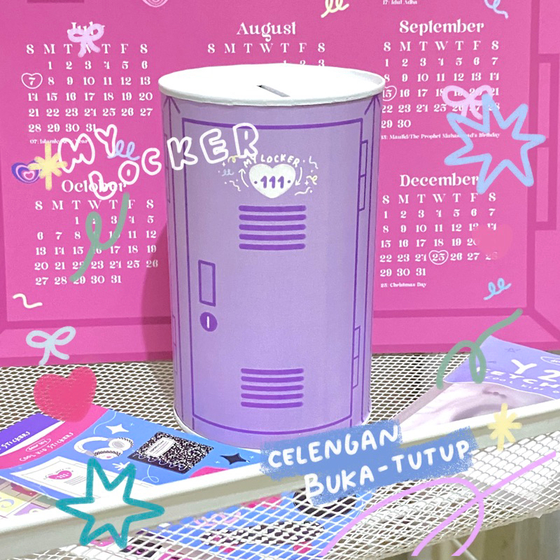 Jual Dear Lily - Celengan Buka Tutup Locker Aesthetic / Money Container Cutie Locker / Loker ...